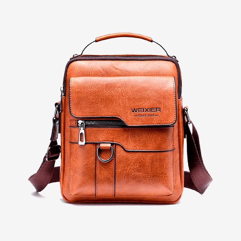 Bolsa Masculina de Couro Legítimo Crossbody | Estilo e Praticidade